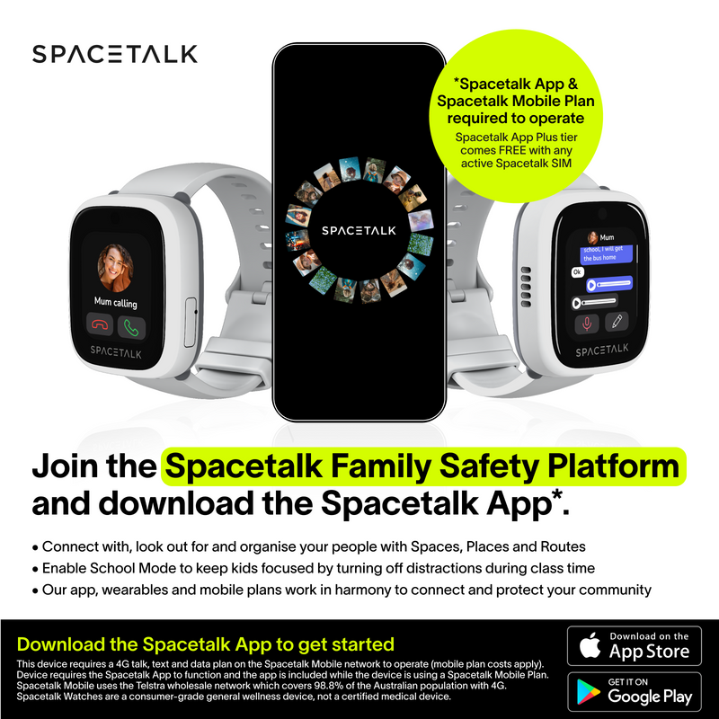 Kids Smart Watch 4G, GPS, SOS & School Mode | Spacetalk Loop