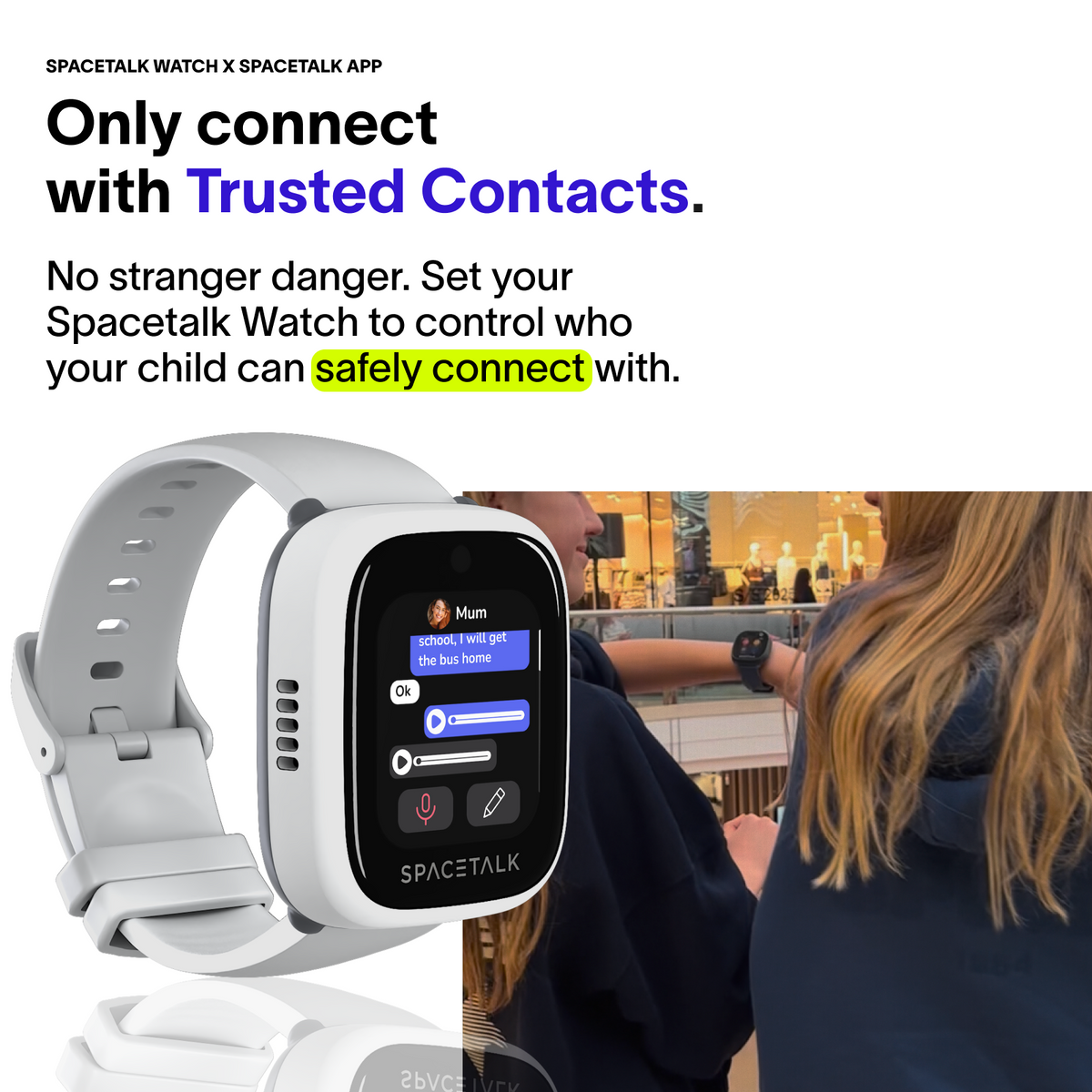 Kids Smart Watch 4G, GPS, SOS & School Mode | Spacetalk Loop